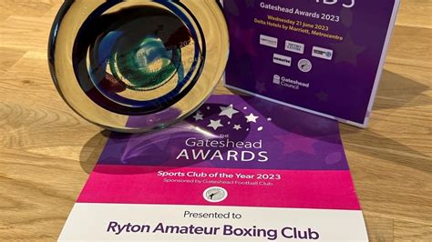 Ryton Abc Win Sports Club Of The Year At Regional Award Show England