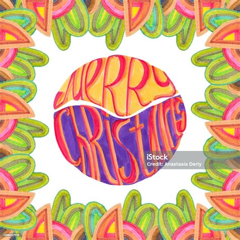 펠트 팁 펜반원의 형태로 양식에 일치시키는 나무로 만든 텍스트 프레임 중심에 비문 메리 크리스마스와 함께 기록보관용에 대한 스톡 벡터 아트 및 기타 이미지 Istock