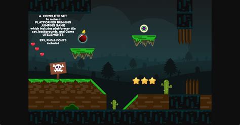 Complete Platformer Game Ui Assets 2d Icons Unity Asset Store