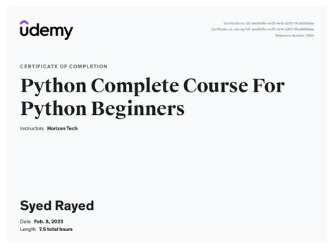 Syed Raed On Linkedin Python Programming Udemy