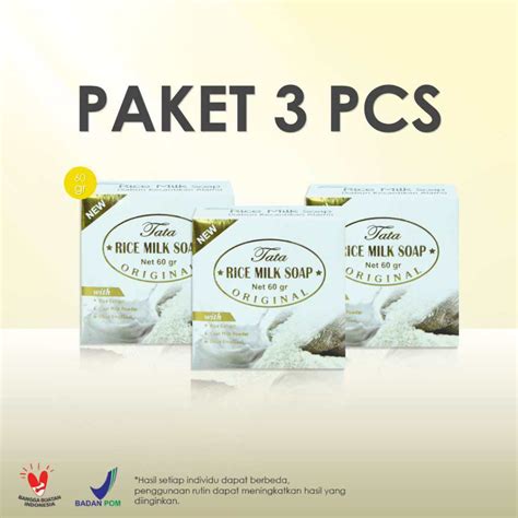 Tata Rice Milk Soap Sabun Beras Sabun Susu Lazada Indonesia