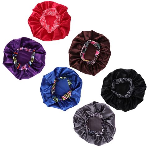 Badu Bg Дамска шапка за сън Нощен салон за красота Боне Сатенено покритие Боне за коса Копринена