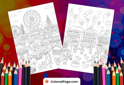 County Fair Coloring Pages [free Pdf Printables]