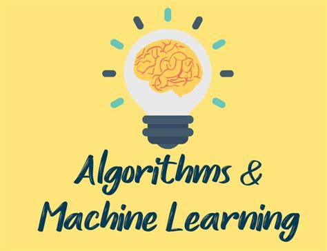 Algorithms And Machine Learning