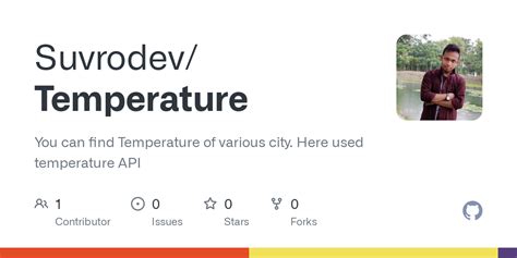 Github Suvrodev Temperature You Can Find Temperature Of Various City Here Used Temperature Api
