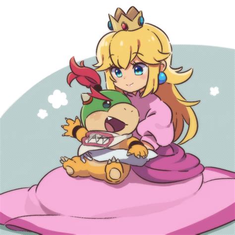 Princess Peach And Bowser Jr