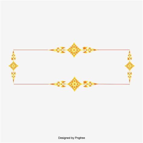 กระจังตาอ้อย ลายไทย สีเหลือง Png ขอบการ์ดลายไทย ภาพเวกเตอร์ ไฟล์ Psd Pngtree การออกแบบ