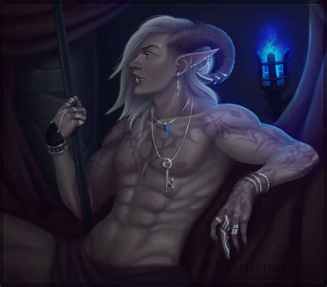 Incubusdemon By Deydranos On Deviantart Tiefling Male Art Grey