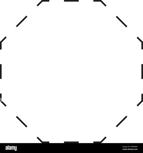 Octagon Shape Dashed Symbol Vector Icon For Creative Graphic Design Ui Element In A Pictogram