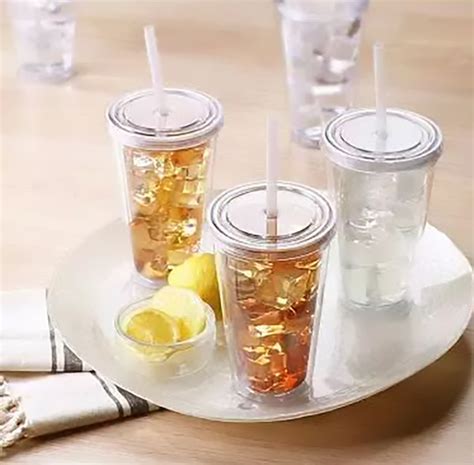 Clear Plastic Cups With Lids And Straws