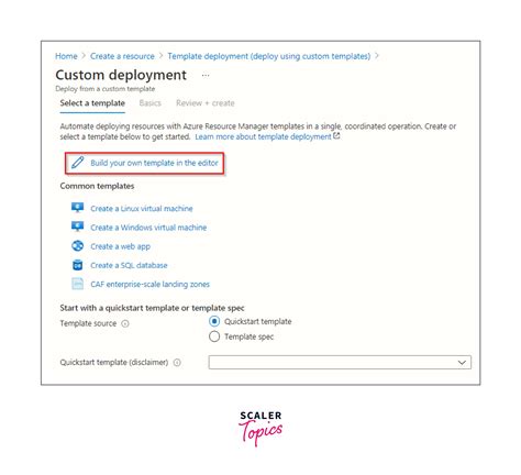 Azure Resource Manager Templates Scaler Topics