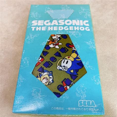 Rare 1994 Sega Sonic The Hedgehog Neck Tie Gold Vintage Limited Japan