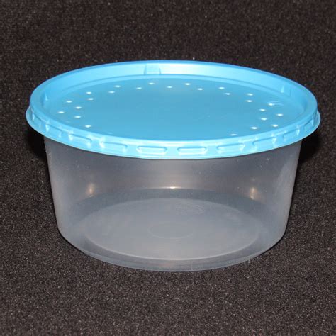 Clear Plastic Live Bait Cups Insect Cup With Blue Lid Trading Post