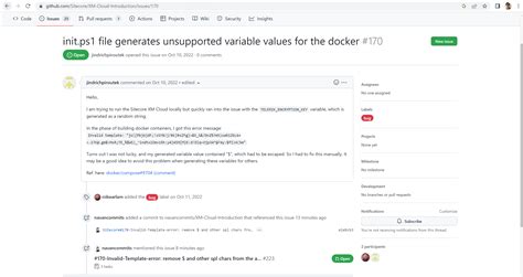 pull request for invalid template error in xm cloud github project