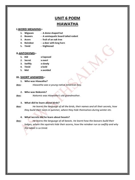 English Unit 6 To 8 Pdf Trees