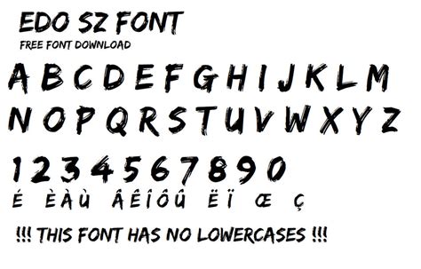 Edo Sz Font Generator Edo Z Font Gwvupo