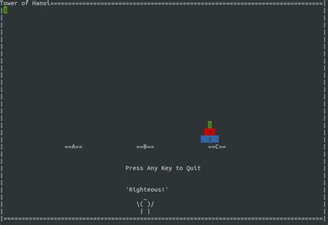 github gavinwpitt towerofhanoi terminal based tower of hanoi game with recursive solver