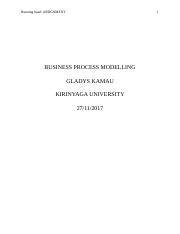 Business Process Modelling Assignment Docx Running Head ASSIGNMENT 1