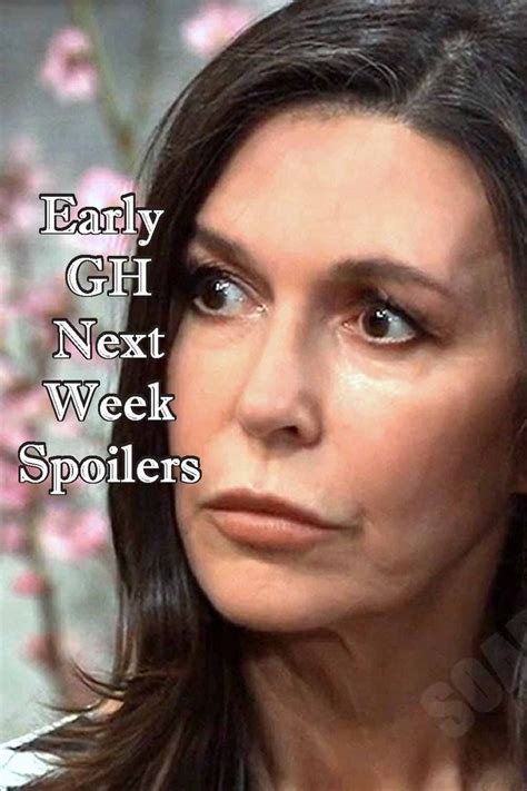 Gh Early Weekly Spoilers Anna Devane Gets To The Truth Artofit