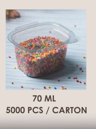 70ml Souce Container Plastic Pvc At Best Price In Madurai By Ratan Marketing Id 2851827408888