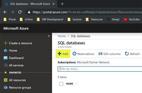 [howto] create an ea project in a microsoft azure sql database d fens