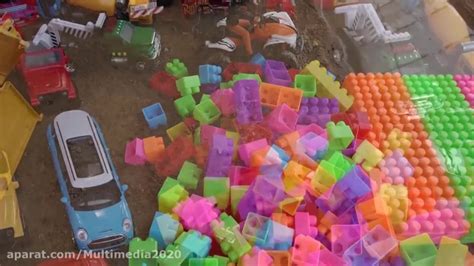 کارتون ماشین بازی کودکانه با داستان نجات دادن ماشین پلیس کلیپ