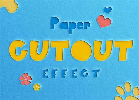paper cut out text effect freegfx4u