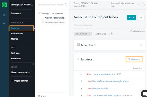Generate Tests Cucumberstudio Documentation