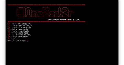 Cl0nemast3r Git All Your Favorite Tools In One Click Kitploit Pentest Tools For Your