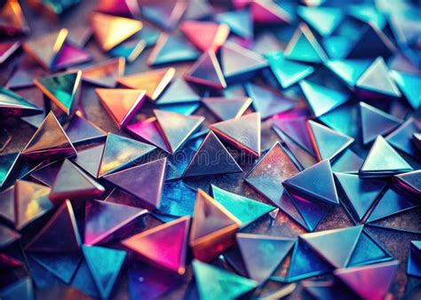 surreal triangular shards a cooltoned abstract visual feast featuring