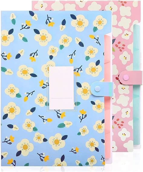 FunBlast File Folder A4 With Button Lock Handle Unicorn Theme Certificates Holder With 12