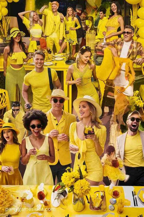 25 Yellow Theme Party Ideas For Adults Fun Party Games Ideas For