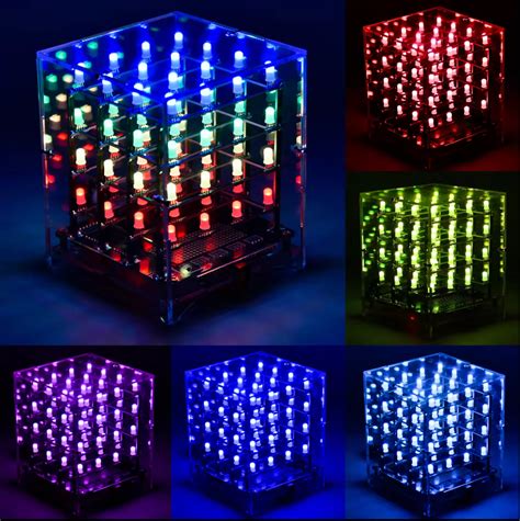 4x4x4 Rgb Led Cube Starter Kit Atila