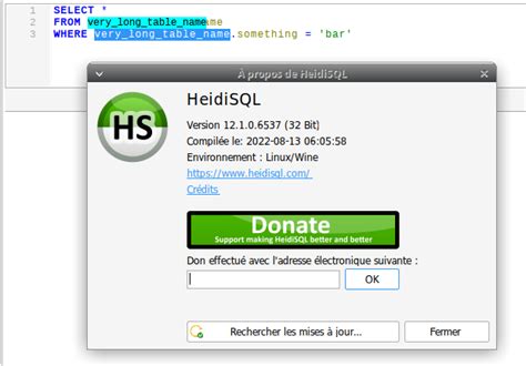 Sql Query Highlighted Occurences Of Selected Text Rendering · Issue 1656 · Heidisqlheidisql