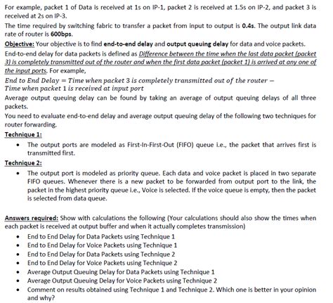 Solved Consider The Router With 3 Input Ports Ip 1 Ip 2