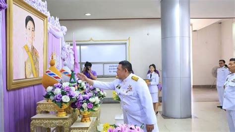 ในประเทศ ส ป ก วางพานพุ่ม ลงนามถวายพระพร สมเด็จพระนางเจ้าฯ พระบรมราชินี