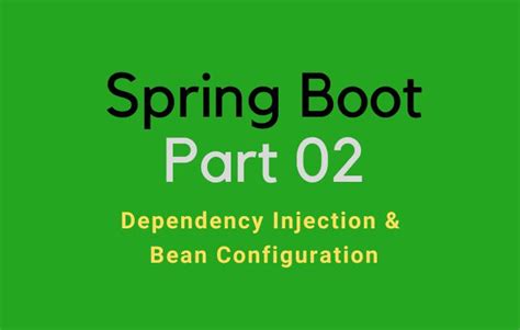 Mohamed Yahya On Linkedin Dependency Injection And Bean Configuration