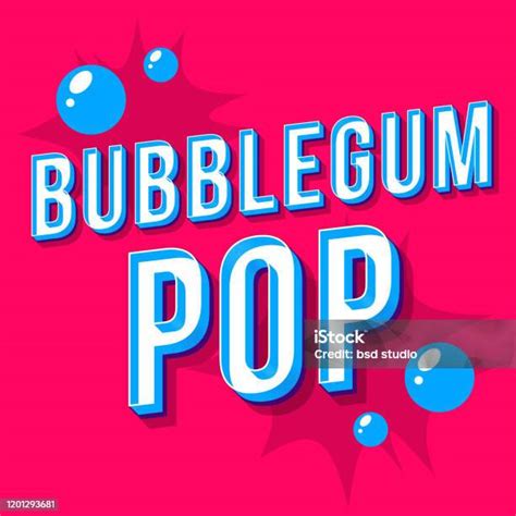풍선 껌 팝 빈티지 3d 벡터 레터링입니다 복고풍 굵은 글꼴 서체 팝 아트 양식에 일치시키는 텍스트입니다 올드 스쿨 스타일의 편지입니다 90 년대 80 년대 포스터 배너 T