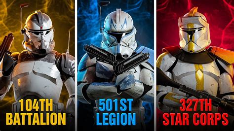 EVERY SINGLE Clone Trooper Battalion Legion Corps Explained YouTube