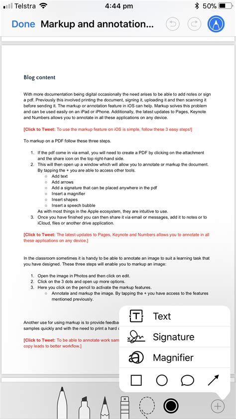 Using Markup And Annotation In Ios Using Technology Better