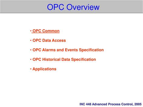 Ppt Ole For Process Control Opc Powerpoint Presentation Free Download Id3893453