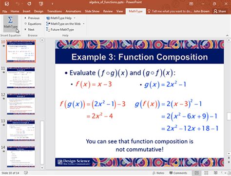 Powerpoint Mathtype Summittyred