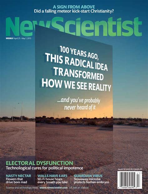Issue 3018 Magazine Cover Date 25 April 2015 New Scientist