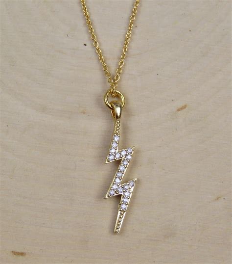 Lightning Bolt Chain Pendant At Priscilla Scott Blog