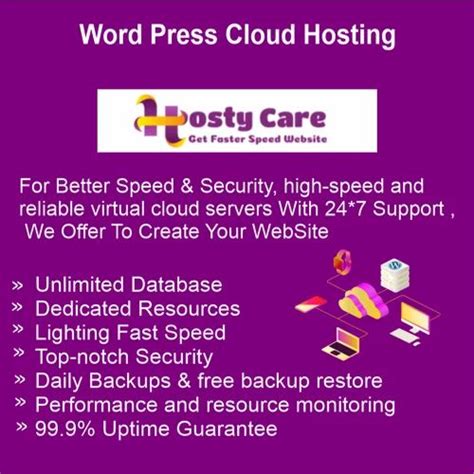 Wordpress Cloud Hosting At Rs 629 In Lucknow Id 2850351929988