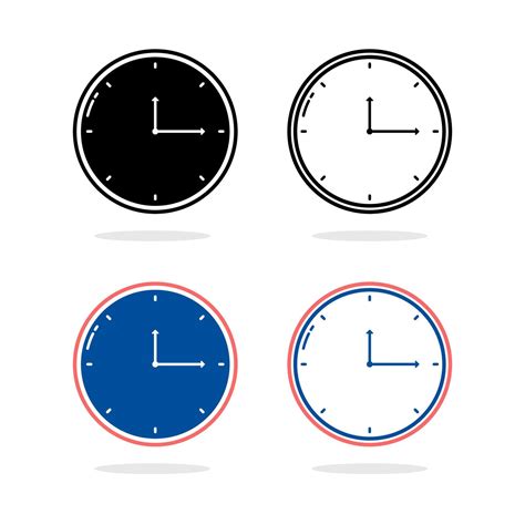 Business Clock Icon Pack Illustration 54554345 Vector Art At Vecteezy
