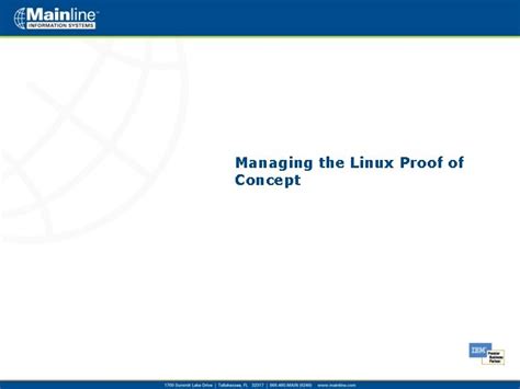 System Z Linux Proof Of Concept Project Management
