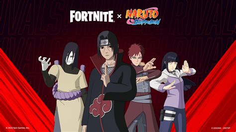 Second Wave Of Naruto Skins Now In Fortnite Itachi Gaara Orochimaru