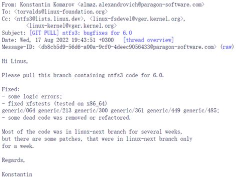Ntfs3 文件系统驱动 迟来” 的提交，linus 破例合并 知乎