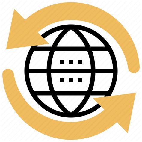Connection Global Internet Network Worldwide Icon
